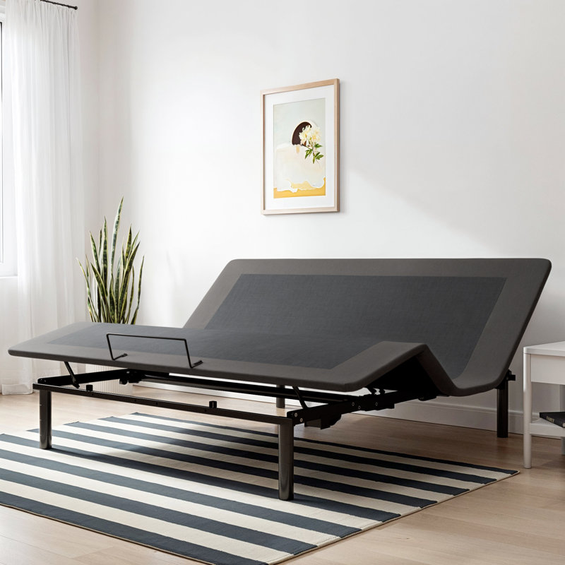 Alwyn Home Canyonlands Adjustable Bed Base Wireless Remote Independent Incline Durable Motor Reviews Wayfair